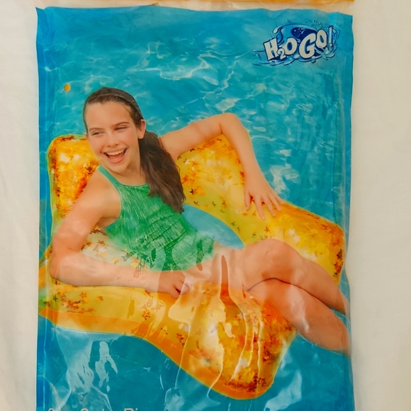 H2O GO | Swim | Yellow Glitter Star Swim Ring Float | Poshmark